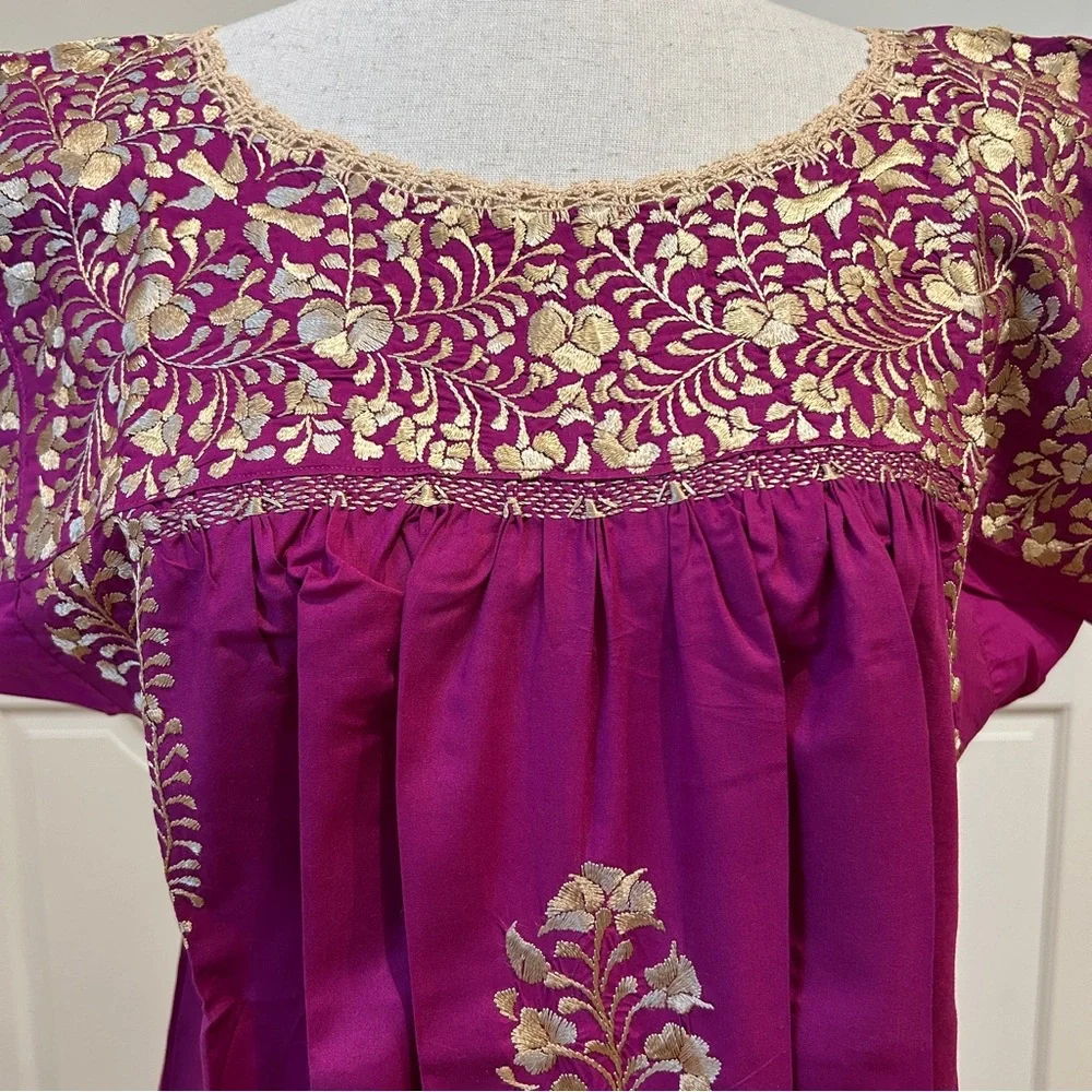 PC # E-1861 | Dresses | San Antonino Maxi Dressoaxaca Mexican Dresshand ...